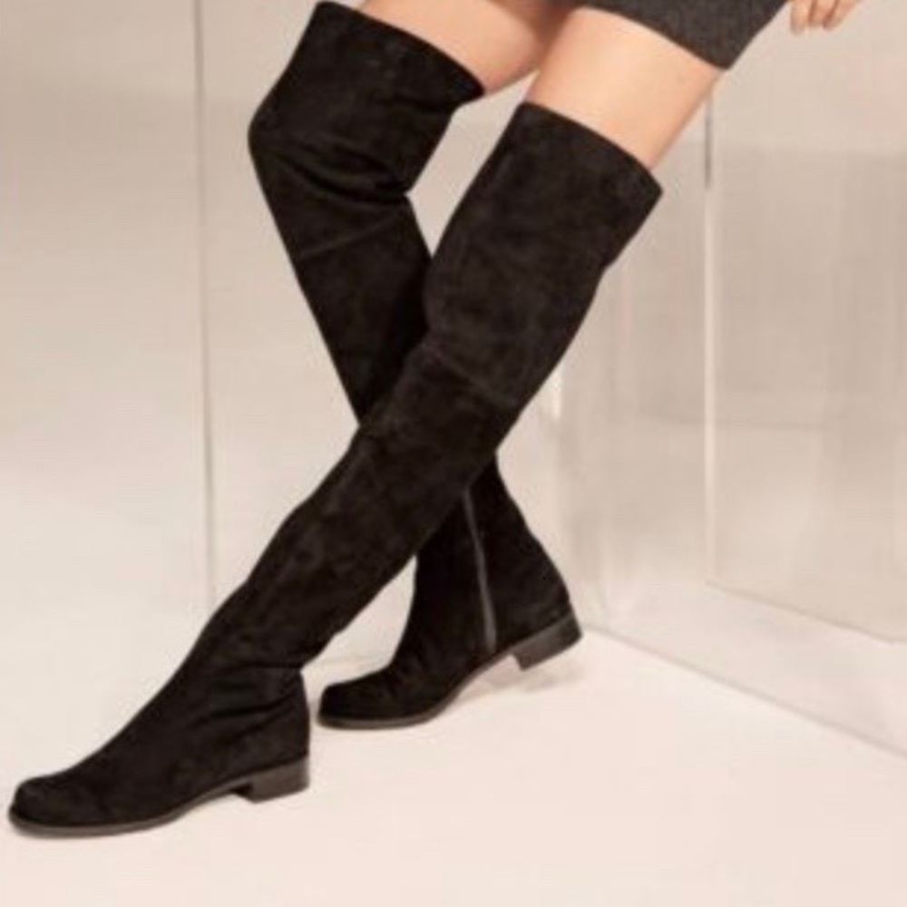 Stuart Weitzman Suede Hilo Thigh High Boots! - Gem